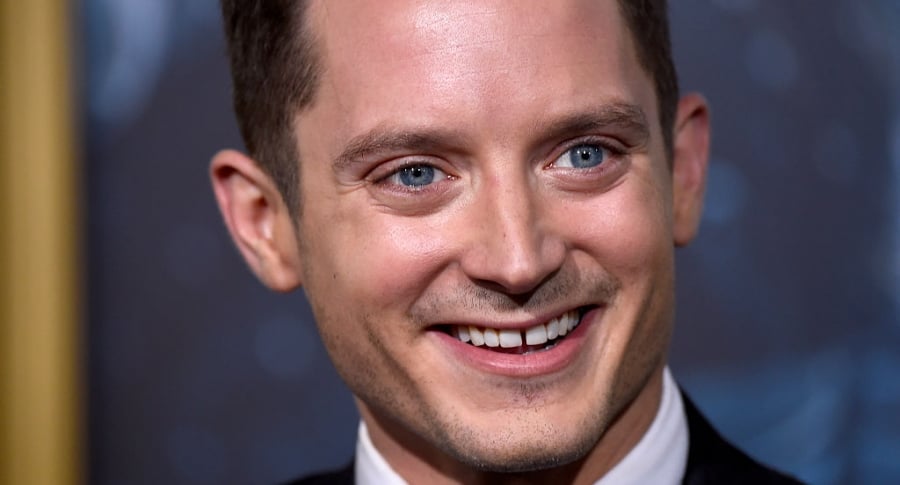Foto de Elijah Wood con disfraz de Eleven, de Stranger Things Foto de Elijah Wood con disfraz de Eleven, de Stranger Things