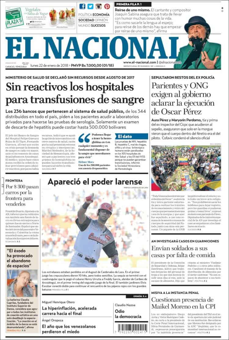 Noticias más importantes del 22 de enero