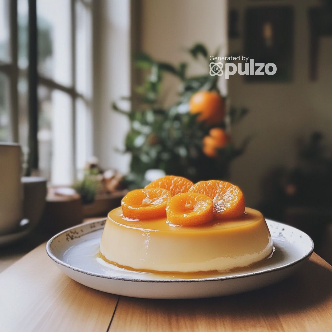 Flan cremoso de mandarina en air fryer: receta fácil y deliciosa