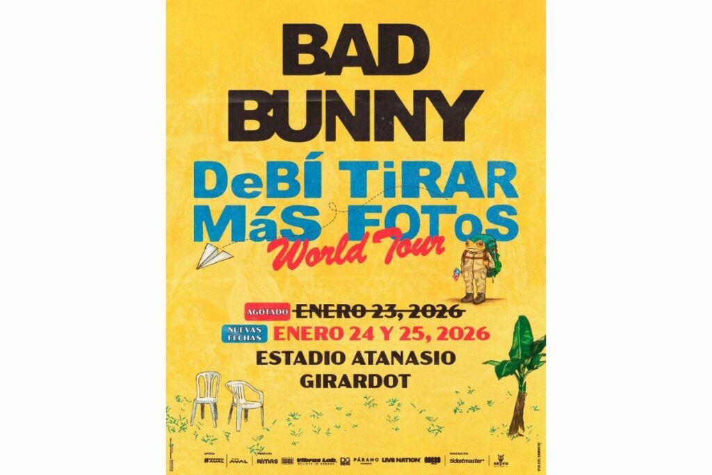 Segunda Y Tercera Fecha Para Bad Bunny En Medell n Colombia C mo Segunda Y Tercera Fecha Para Bad Bunny En Medell n Colombia C mo